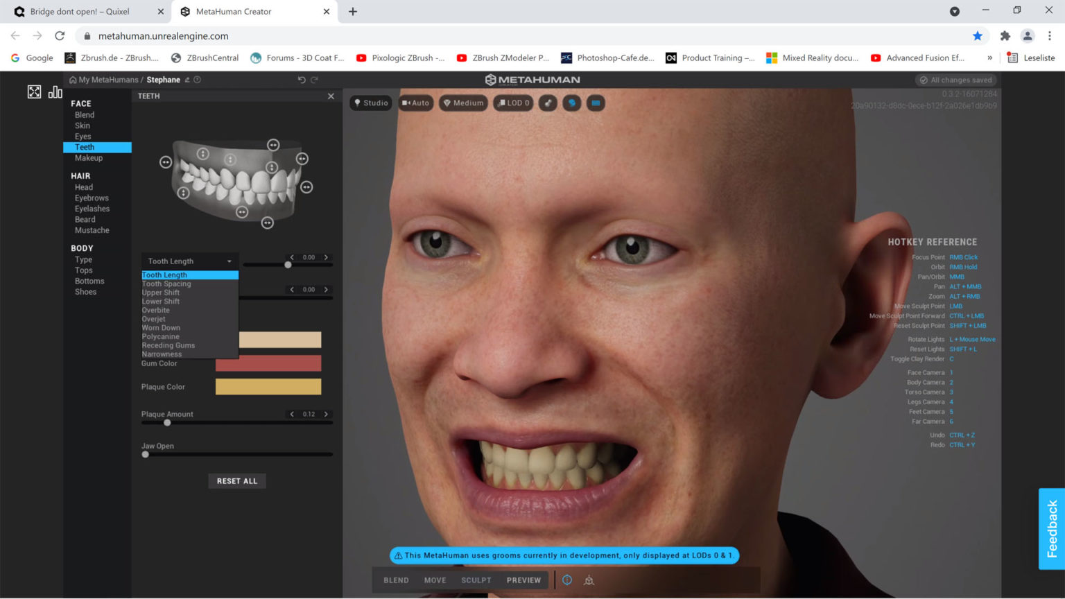 Unreal Engine MetaHuman Creator erstelle realistische Menschen.